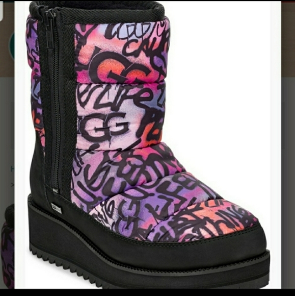UGG | Shoes | Ugg Graffiti Waterproof Boots | Poshmark